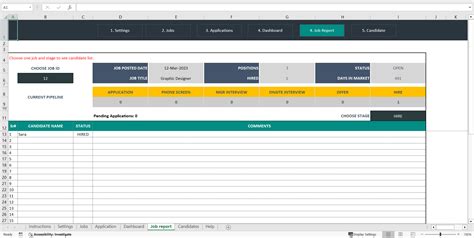Recruitment Management Excel Template Excel XLS