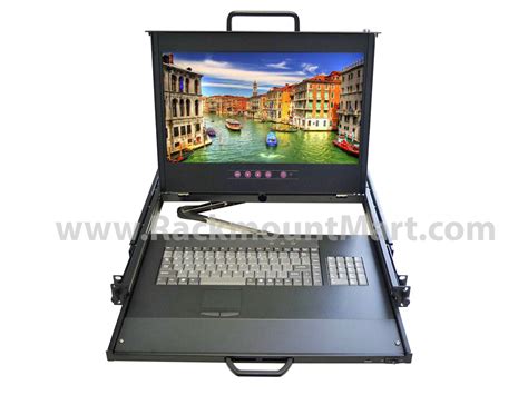 LCD1U17 36 1U Modular Dual Slide 17 Full HD LCD Keyboard Console NOVA