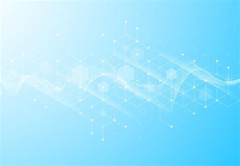 Premium Vector Abstract Hexagonal Molecular Structures In Technology