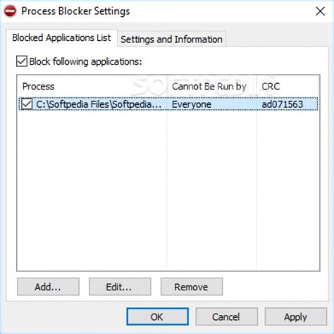 Process Blocker Download Softpedia Process Blocker Download Softpedia