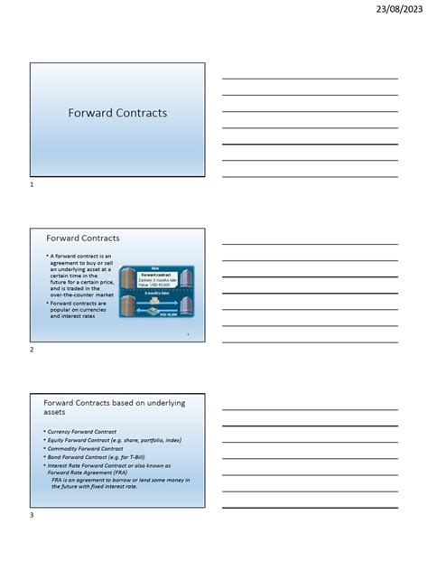 Pertemuan 2 Forward Contracts Download Free Pdf Futures Contract