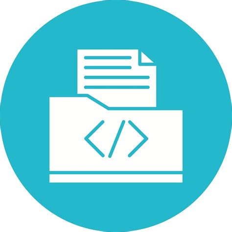 Premium Vector Coding Folder Vector Illustration Style