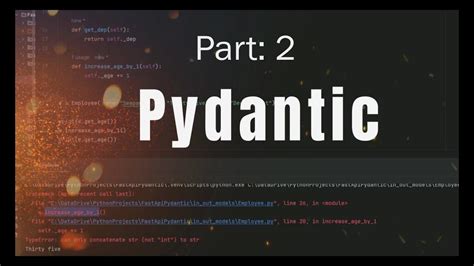 Pydantic Session 2 Pydantic Field Class Youtube