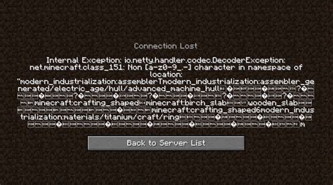 Decoderexception · Issue 421 · Aztechmcmodern Industrialization · Github