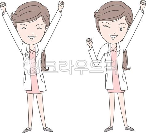 의사 여자 여자의사 간호사 수의사 사진이미지일러스트캘리그라피 Cooltree작가