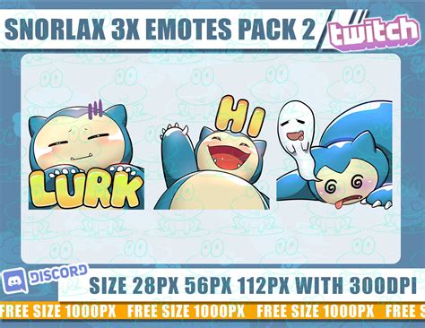 Snorlax Twitch Emotes Pokemon Emotes Emotes Snorlax Cute Emotes Emotes Bundle Emotes Twitch