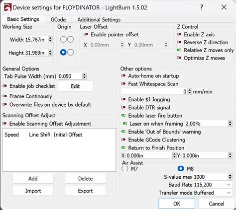 My Machine Wont Find Home Unless Its After A Job LightBurn Software Questions LightBurn