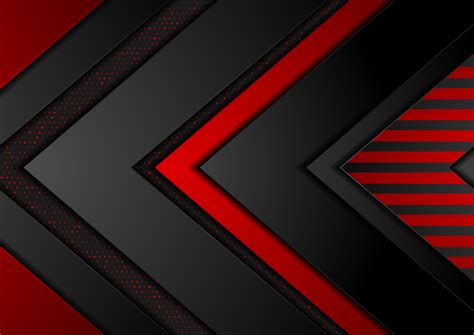 Hi Tech Abstract Background With Red And Black Arrows 27532093 Vector Art At Vecteezy