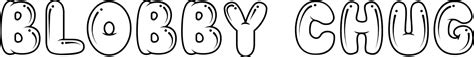 Blobby Chug Font