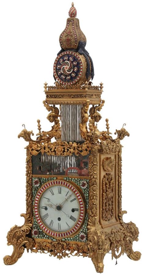 Chinese Animated Triple Fusee Bracket Clock Running And Striking And With All Animated
