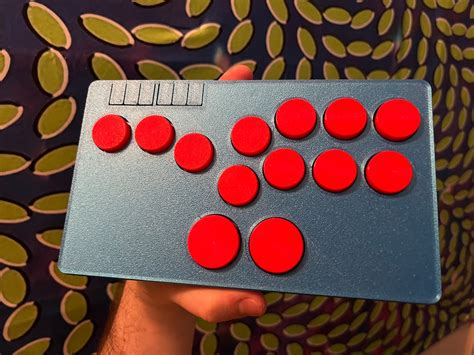 2 Thumb Hitbox Style Flatbox Tournament Legal Leverless Stickless Controller With Hot Swappable