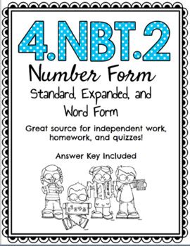 4nbt2 Number Form Worksheets By Jewells For The Fourth Grade Tpt