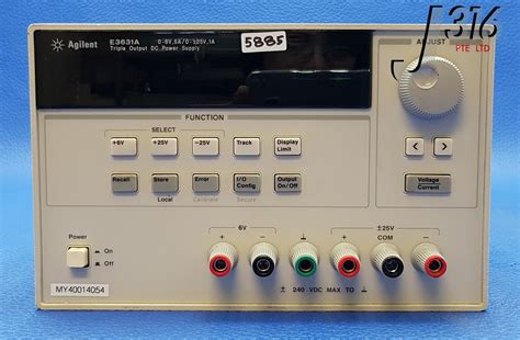 5885 AGILENT TRIPLE OUTPUT DC POWER SUPPLY E3631A J316Gallery