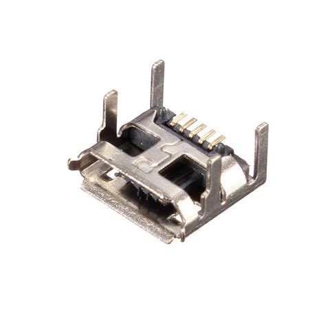 Micro Usb Connector Type B Female Pin Smt Placement Smd Dip Socket Connector Plug Adapter