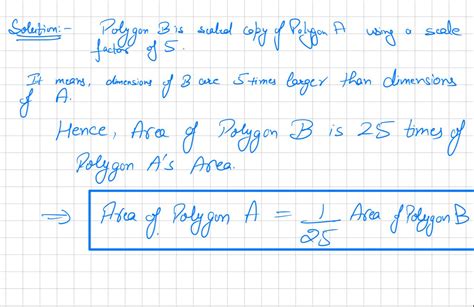 Solved Polygon B Is A Scaled Copy Of Polygon A Using A Scale Factor