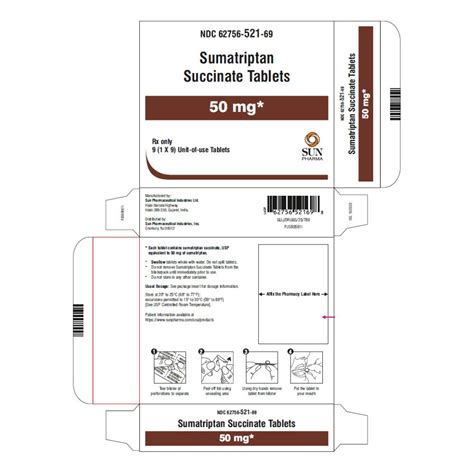Sumatriptan Succinate Tablets 50mg Bound Tree