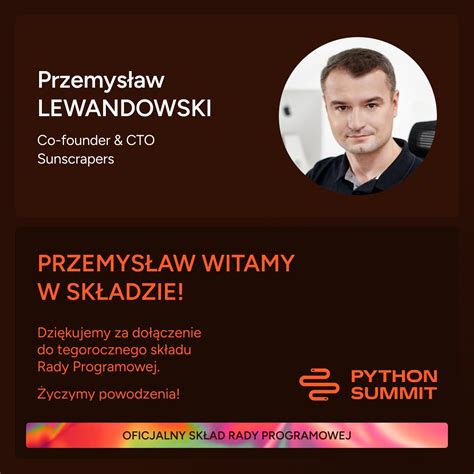Pythonsummit Radaprogramowa Python Summit