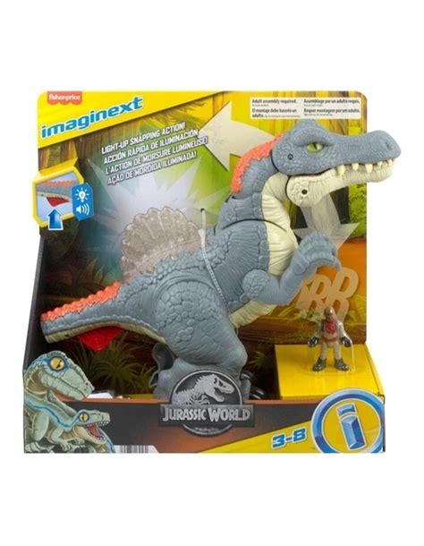 Imaginext Jurassic World Dinosaur Toy Ultra Snap Spinosaurus With