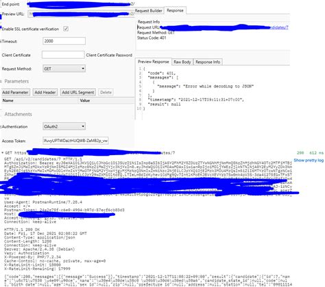 401 Error While Decoding To Json But 200 With Postman Community