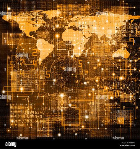Global Data Network Abstract Illustration Stock Photo Alamy