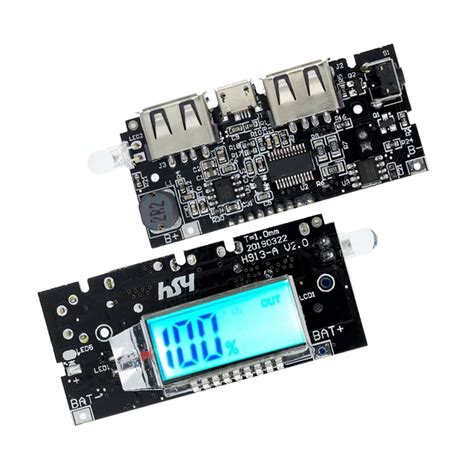 Плата Powerbank з Lcd дисплеєм 2 X Usb 5В 2А фото відгуки