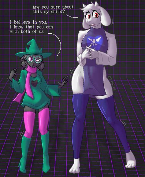 Ralsei And Toriel 1 By Yerolay On Deviantart