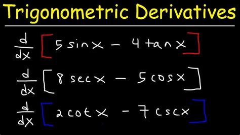 Trig Identities Derivatives