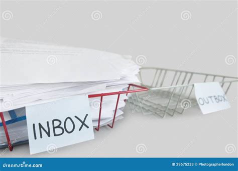 Outbox Inbox Email Connection Global Communications Concept Stock