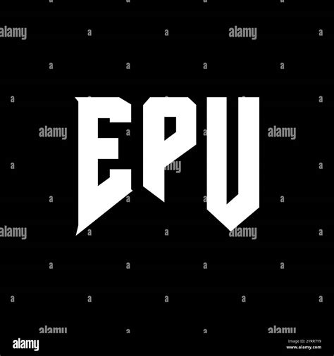Epu Letter Logo Design For Technology Company Epu Logo Design Black