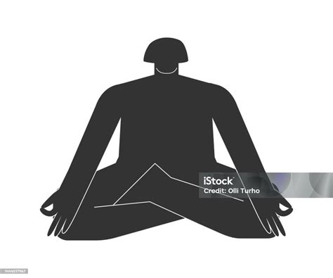 여성 사람의 검은 실루엣이 있는 벡터 그림 운동 여성은 요가 자세를 배웁니다 능숙한 자세 스포츠 운동 시다 요니 아사나 요가에 대한 스톡 벡터 아트 및 기타 이미지 Istock