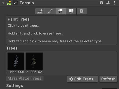 Use With Unity Terrain Trees Arctibyte Support