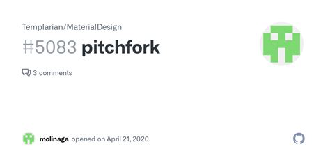 pitchfork · issue 5083 · templarian materialdesign · github