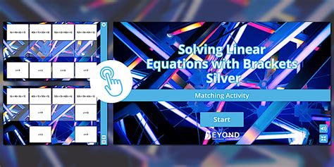 Solving Linear Equations With Brackets Silver