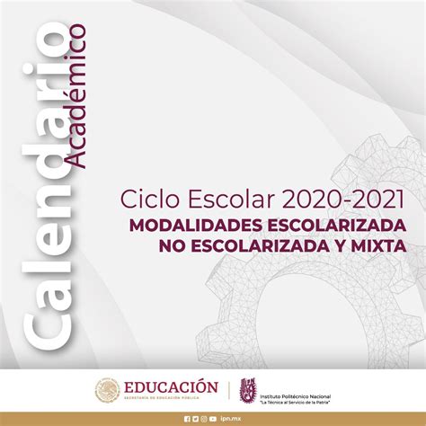 Ipn On Twitter 📆 Consulta El Calendario Académico Del Ciclo Escolar