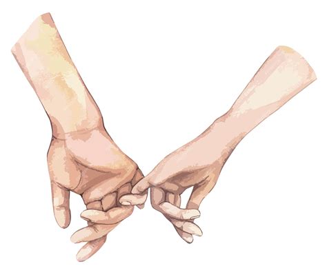 Premium Vector Watercolor Hands Couple Holding Hands Clipart