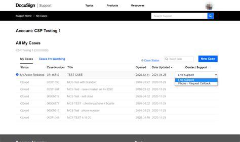How Do I Open A Case In The Docusign Support Center