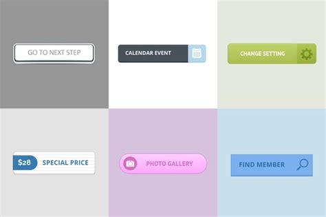 Web Button Collection Icons Ft Buttons And Button Envato