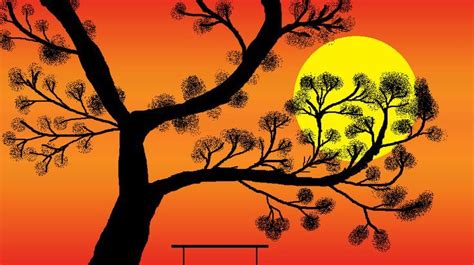 How To Draw In MS Paint Scenery Drawing Tutorial