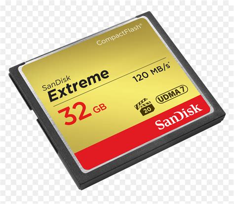 Compact Flash Memory Card HD Png Download Vhv