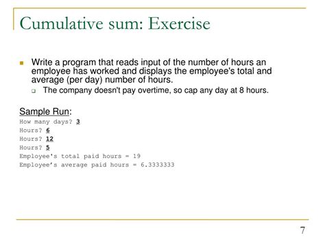 Ppt Cumulative Sum Powerpoint Presentation Free Download Id