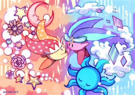 Kirby Beam Kirby And Mirror Kirby Kirby And 1 More Drawn By