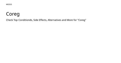 Coreg Meds Is