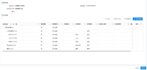 科目模板 明建云操作手册
