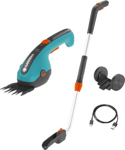Gardena Classiccut Li Cordless Grass Shears Handle Wheels 1 Set