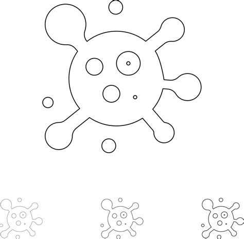 Atom Molecule Science Bold And Thin Black Line Icon Set 17970156 Vector Art At Vecteezy