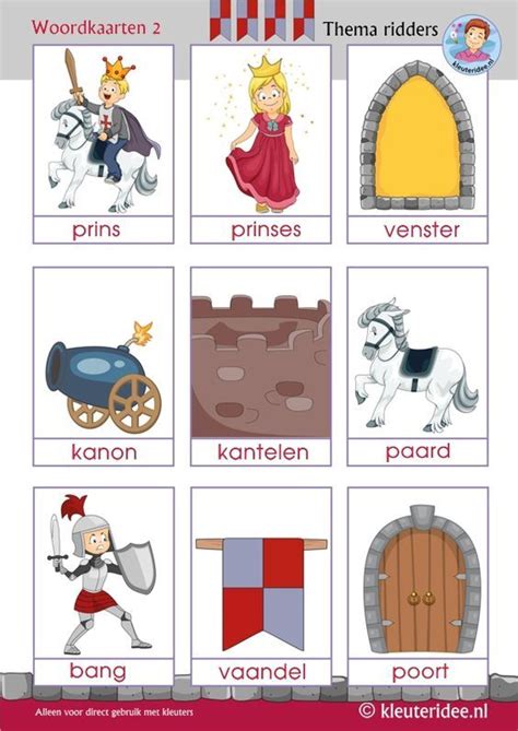 thema ridders juf anke lesidee kleuters ridders prinses knutselen hot