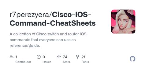 Github R7perezyera Cisco Ios Command Cheatsheets A Collection Of Cisco Switch And Router Ios