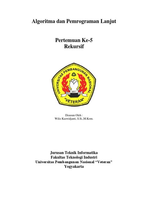 Rekursif Pdf