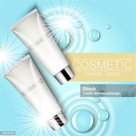보습 크림 얼굴 패키지 화장품 디자인 광고 디자인 평면도 대 한 템플릿 광고에 대한 스톡 벡터 아트 및 기타 이미지 광고