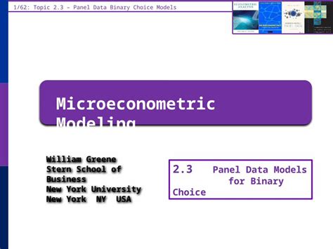 pptx 1 62 topic 2 3 panel data binary choice models